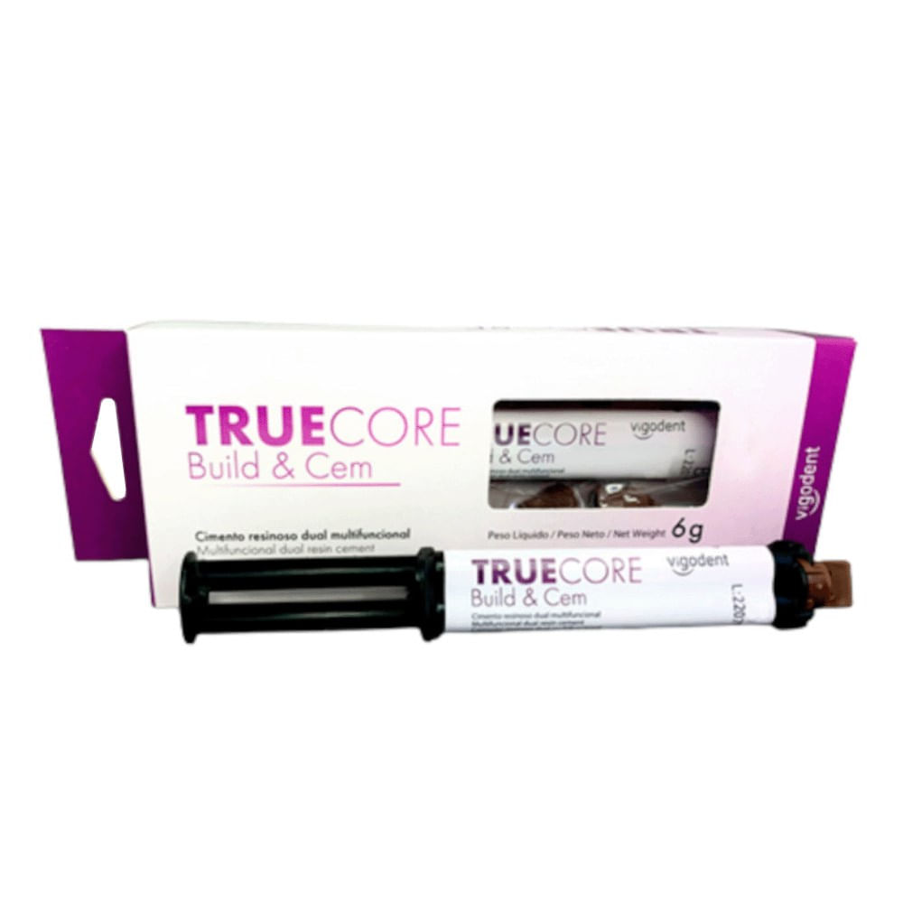 CIMENTO RESINOSO DUAL TRUECORE BUILD & CEM OPAQUE 6G - VIGODENT - RVD Saúde